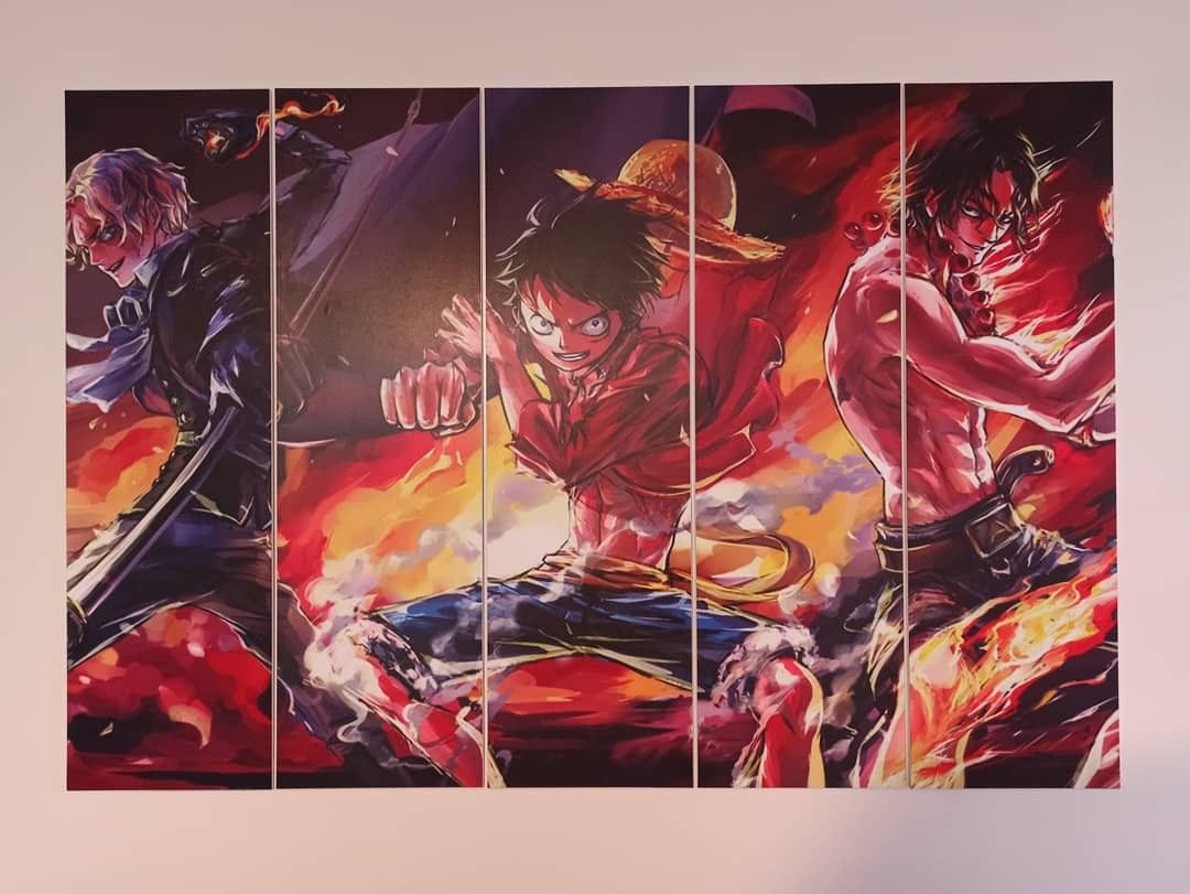 One Piece Wall Mural Sabo Luffy Ace on Carousell