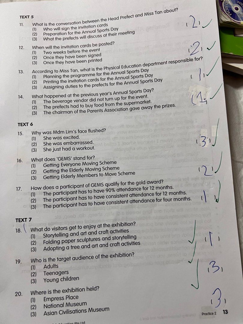 P6 / PSLE English Listening Comprehension &Oral, Hobbies & Toys, Books ...