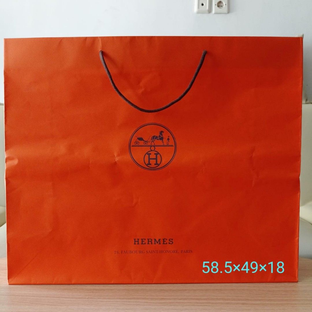 Paperbag Hermes xl original / paper bag hermes asli, Serba Serbi, Others di Carousell