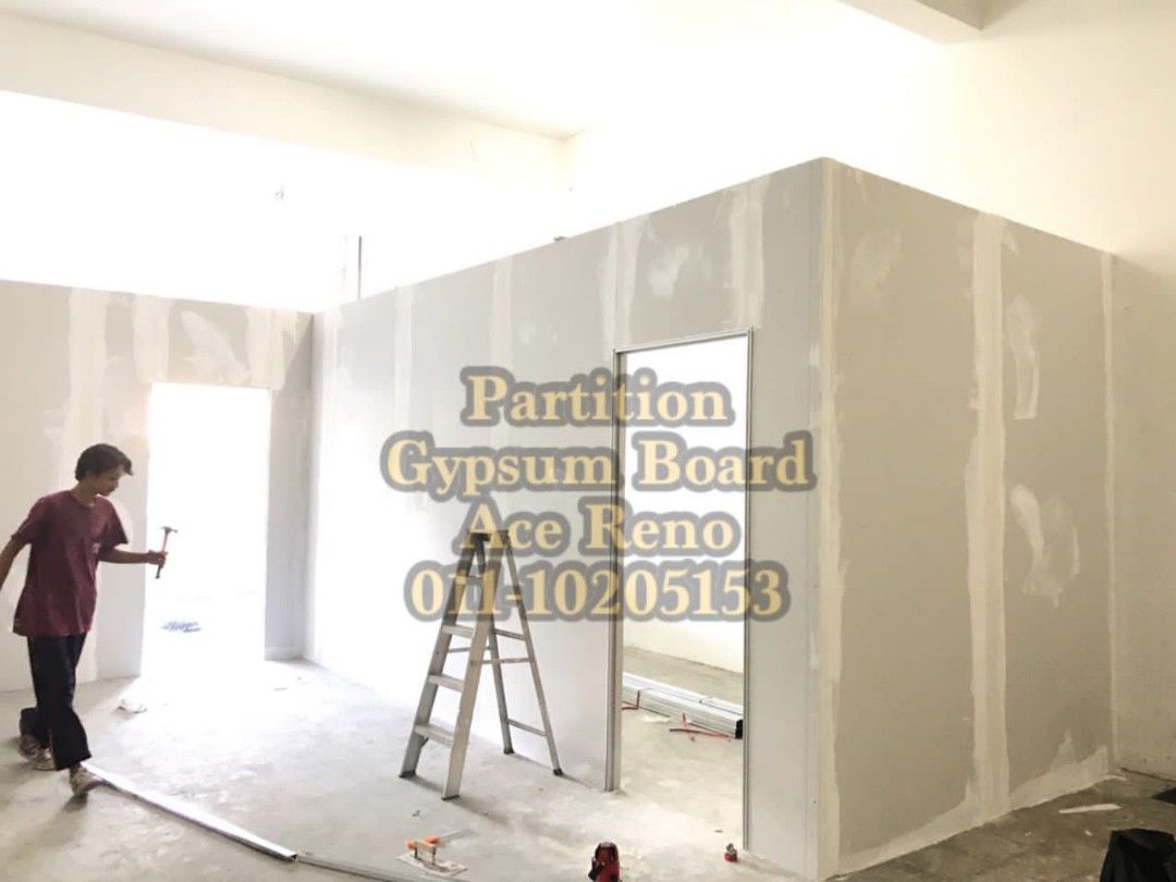Pasang Partition Gypsum board kedai butik pejabat rumah, Services, Home ...