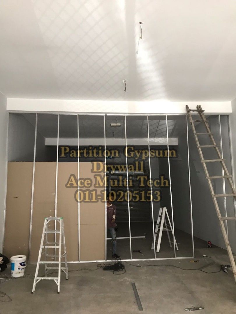 Pasang Partition Gypsum board kedai butik pejabat rumah, Services, Home ...