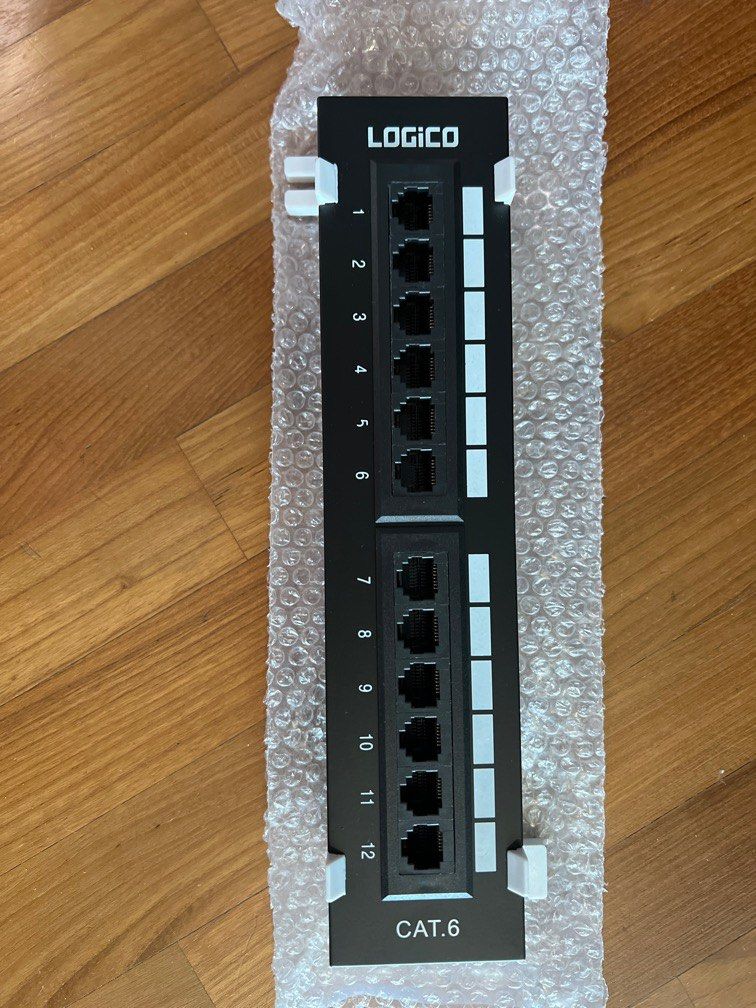 Patch Panel 12-port RJ45 Cat6, Computers & Tech, Parts & Accessories ...