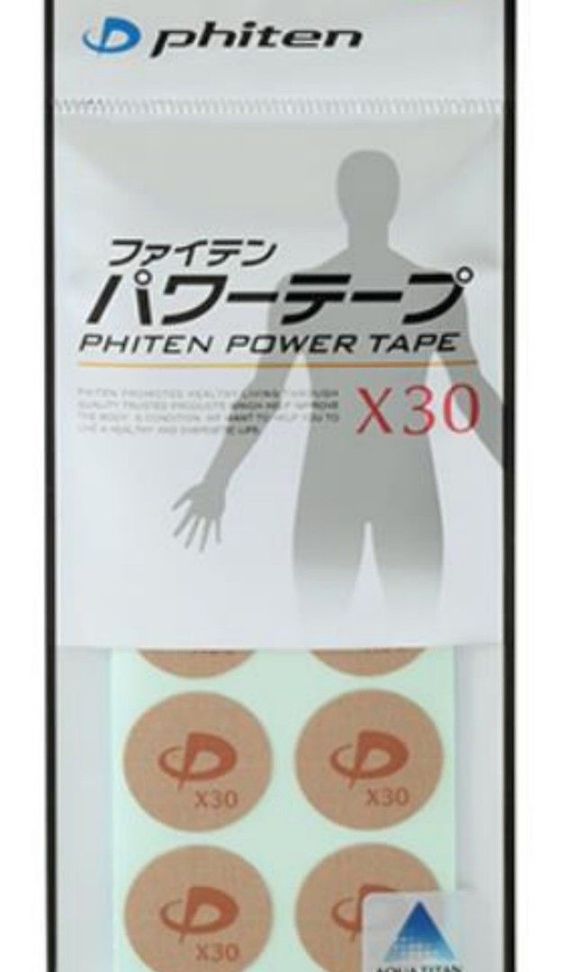 Phiten X30 Tape, Health & Nutrition, Braces, Support & Protection on Carousell