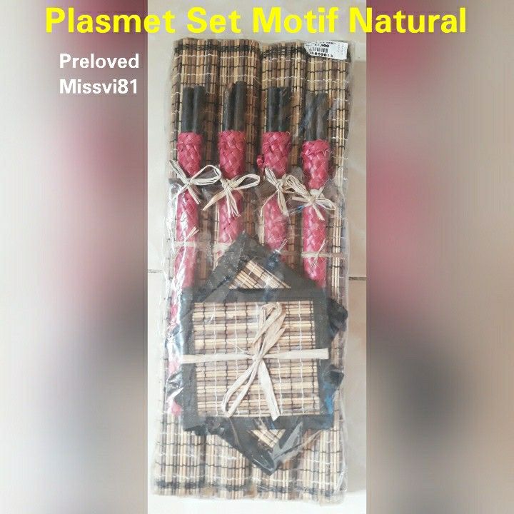 Plasmet Set isi 4 Buah Motif Natural, Desain & Kerajinan Tangan, Barang & Aksesoris Kerajinan di ...