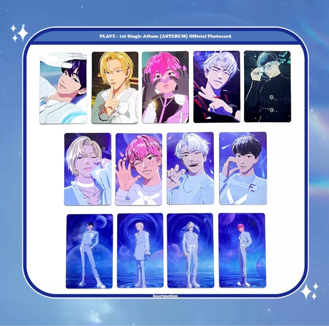 WTS PLAVE 1st Single Album Asterum Photocard Yejun Noah Bamby Eunho ...