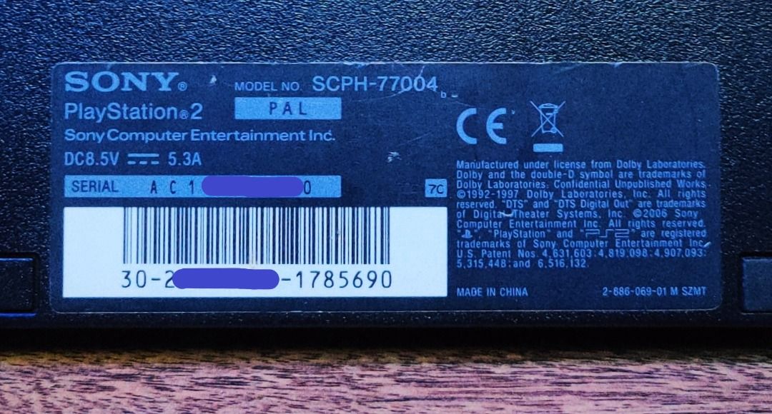 Playstation 2 Slim (PS2) SCPH-77004, Video Gaming, Video Game Consoles ...