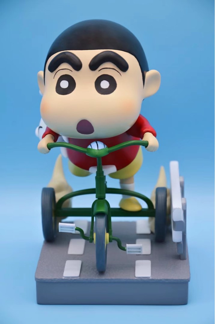 [PO] Crayon Shin Chan On Tricycle, Hobbies & Toys, Toys & Games on Carousell