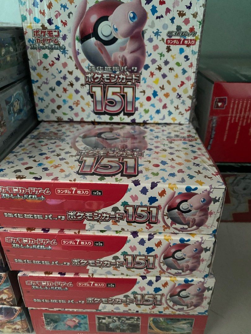 Pokemon 151 Sealed with shrink scarlet and violet sv2a s&v, Hobbies ...