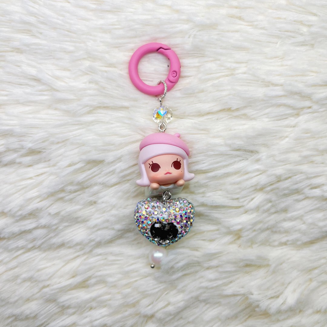 Pop Mart Sakura Series Molly Keychain/Phone Charm, Women's Fashion ...