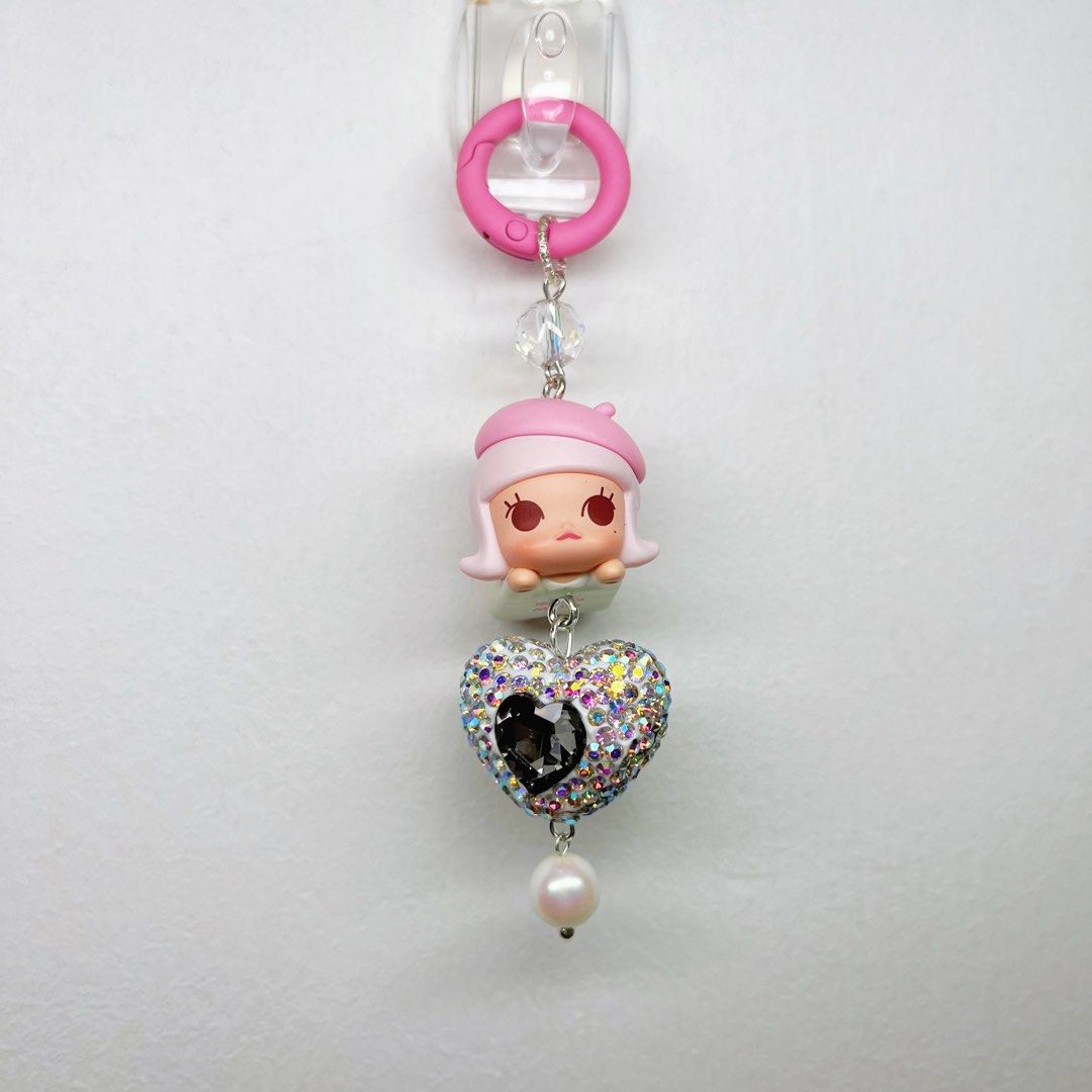 Pop Mart Sakura Series Molly Keychain/Phone Charm, Women's Fashion ...