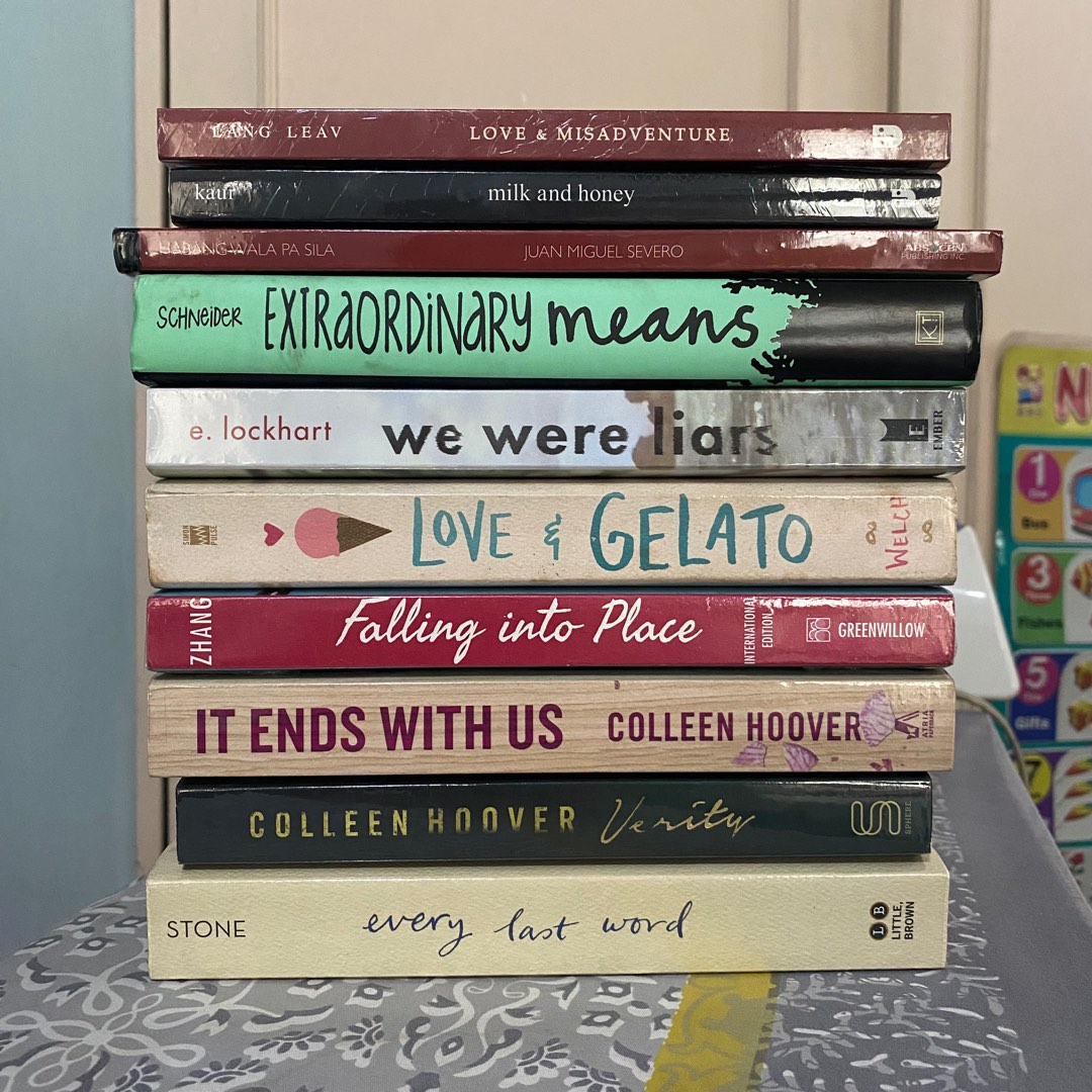 preloved books (holly jackson, el james, colleen hoover, yanalovesyouu ...