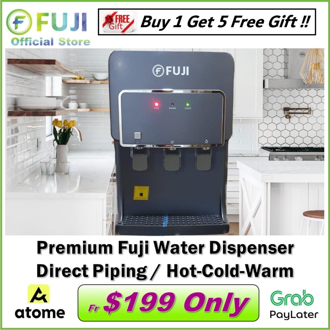 Premium Fuji Water Dispenser With Compressor Cooler & Direct Piping To ...