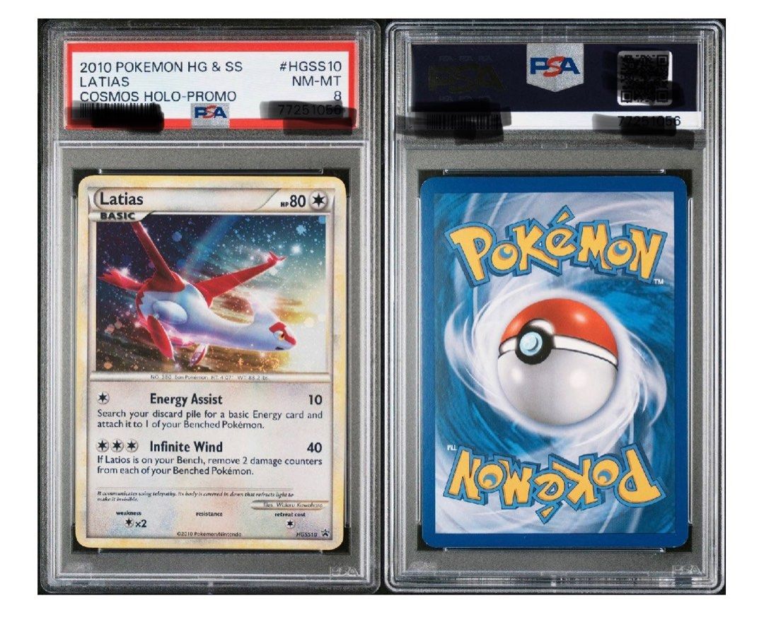 PSA 8 HG & SS Cosmos Holo Latias Promo, Hobbies & Toys, Toys & Games on ...