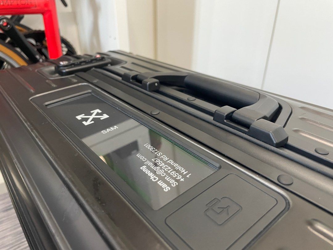 Rare 98L Rimowa Topas Stealth 77 E-Tag, Hobbies & Toys, Travel, Luggage ...