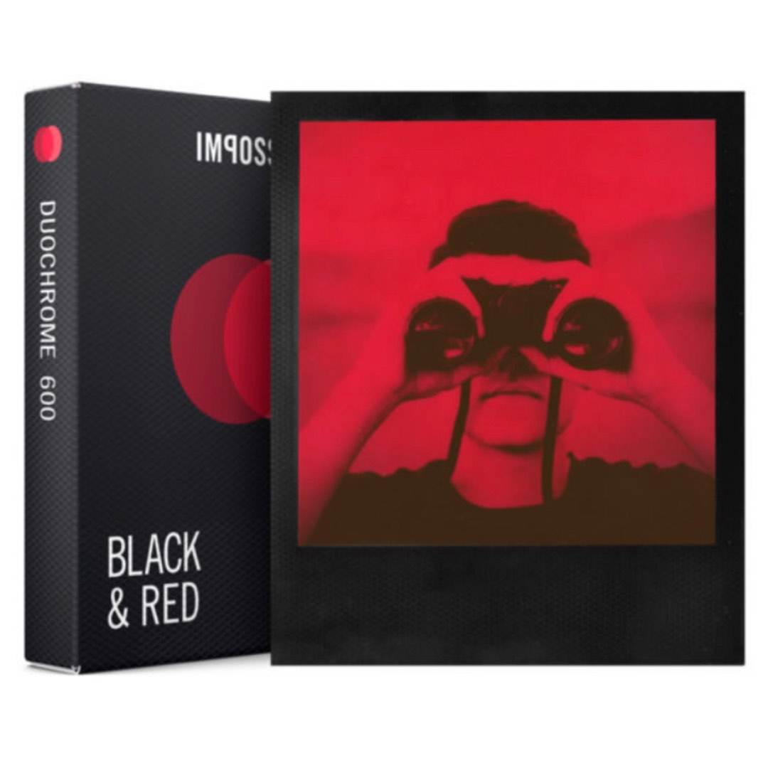 RARE Impossible Project Black & Red Duochrome Film for Polaroid 600 (8 ...