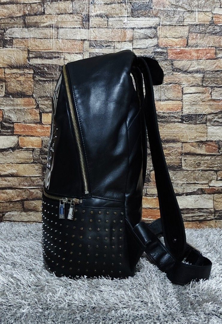 RARE!!!!EVISU HANNAYA EMBROIDERED/ STUDDED LEATHER BACKPACK, Men's ...