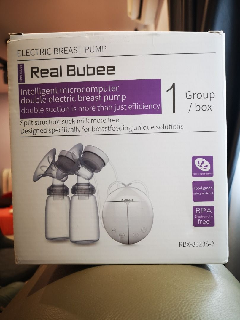 Real Bubee Double Electric (USB) Breast Pump, Babies & Kids, Nursing & Feeding, Breastfeeding ...