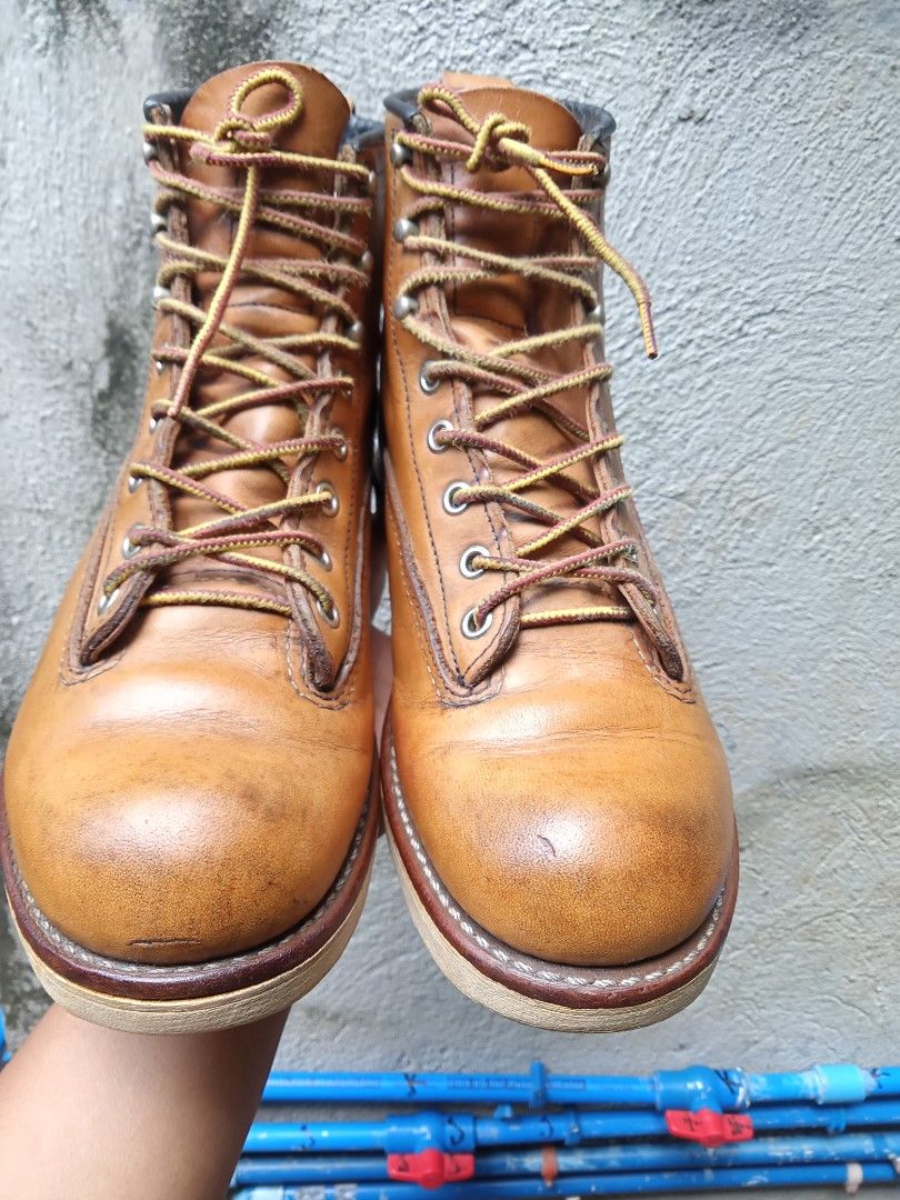 Red wing lineman boots on Carousell