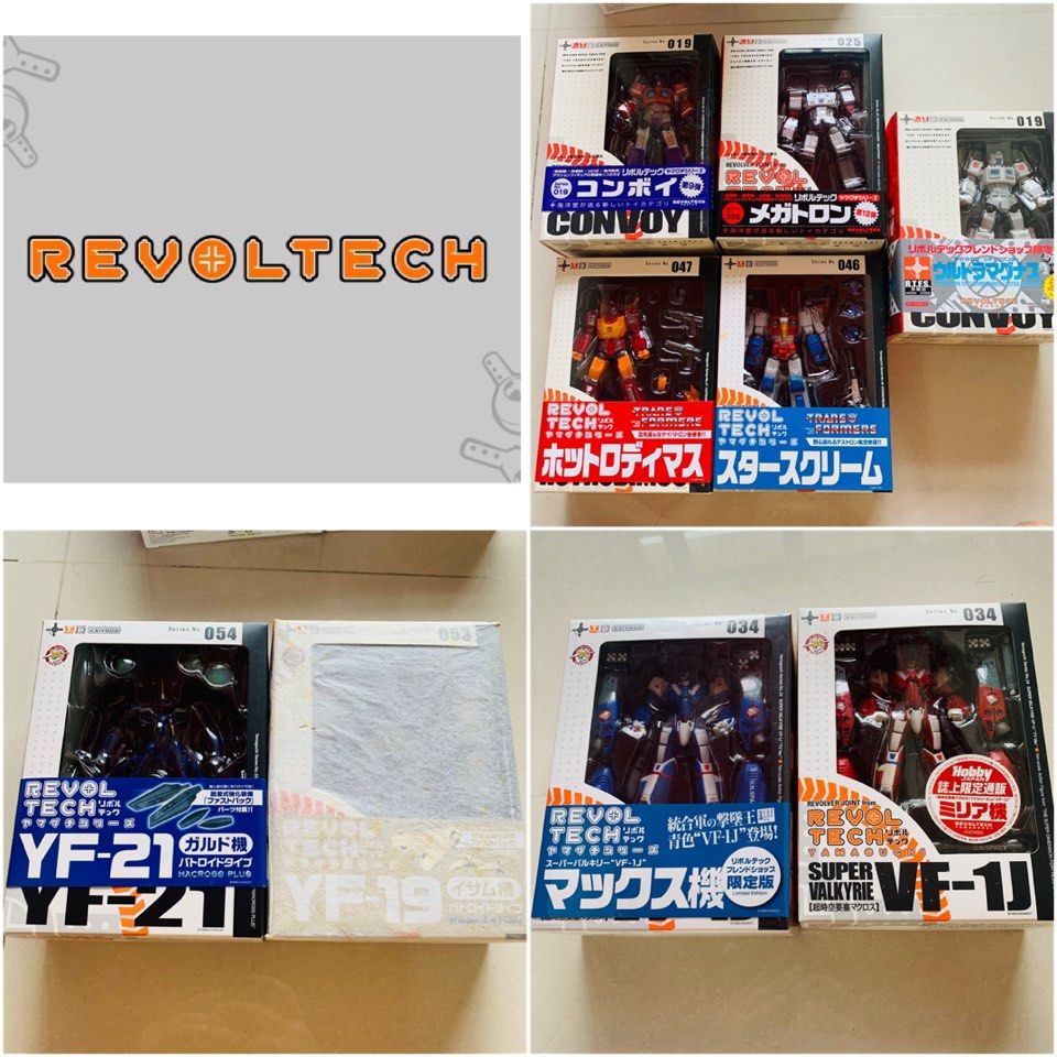 Revoltech Macross VF-1J Max & Millia / YF-19 & YF-21 / Transformers ...