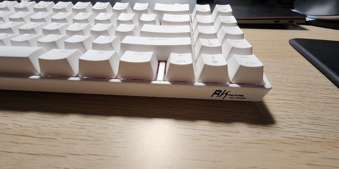 Royal Kludge RK71 Brown switch White Mechanical Gaming Keyboard ...