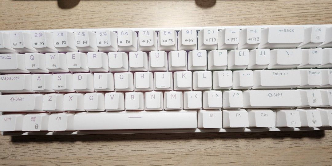 Royal Kludge RK71 Brown switch White Mechanical Gaming Keyboard ...