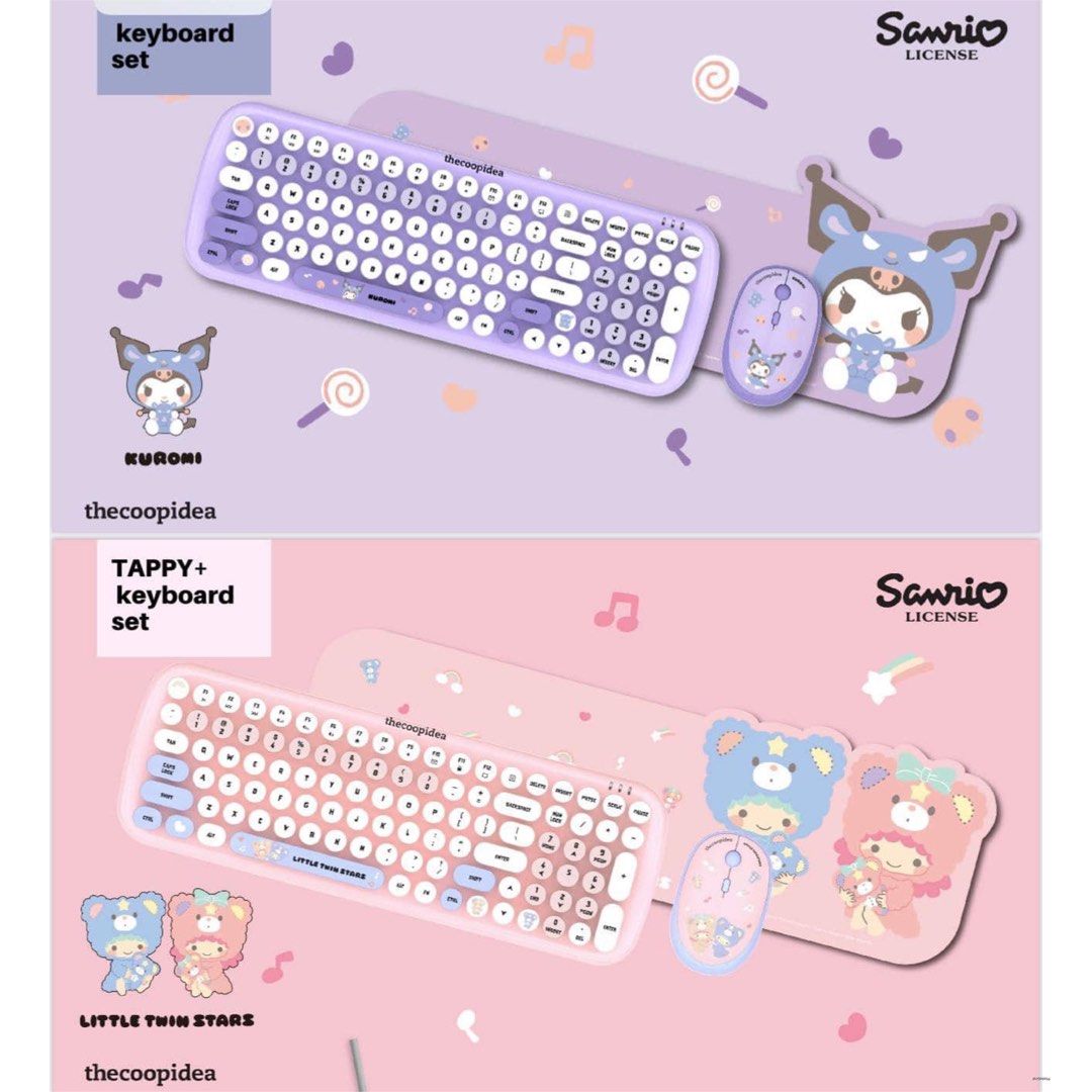 Sanrio Characters keyboard / Mouse / Mousepad SET - Little Twin Stars ...