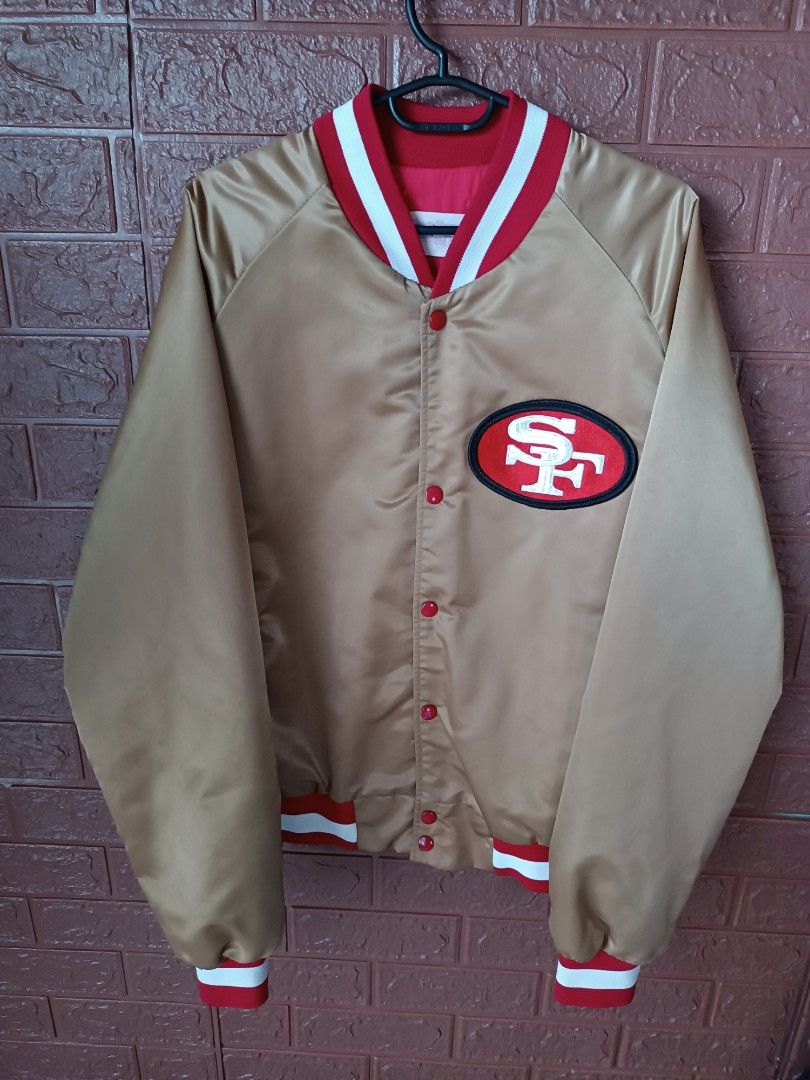 SF 49ers varsity jacket chalk line on Carousell