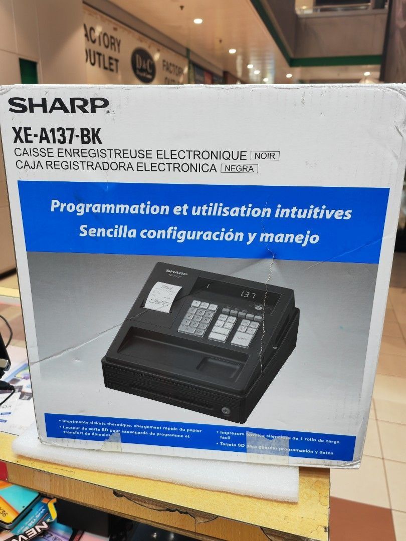 SHARP Cashier Cash Register XE-A137/Sharp Electronic Cash Register, Computers & Tech, Office ...