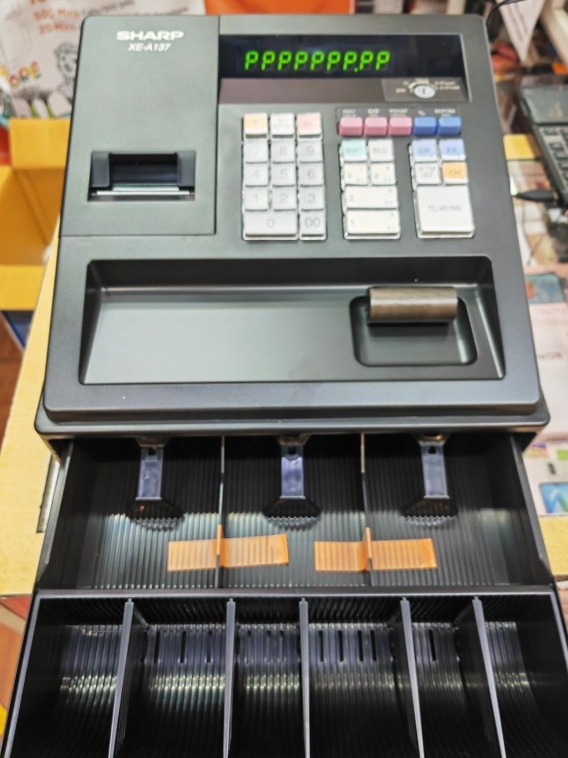 SHARP Cashier Cash Register XE-A137/Sharp Electronic Cash Register ...