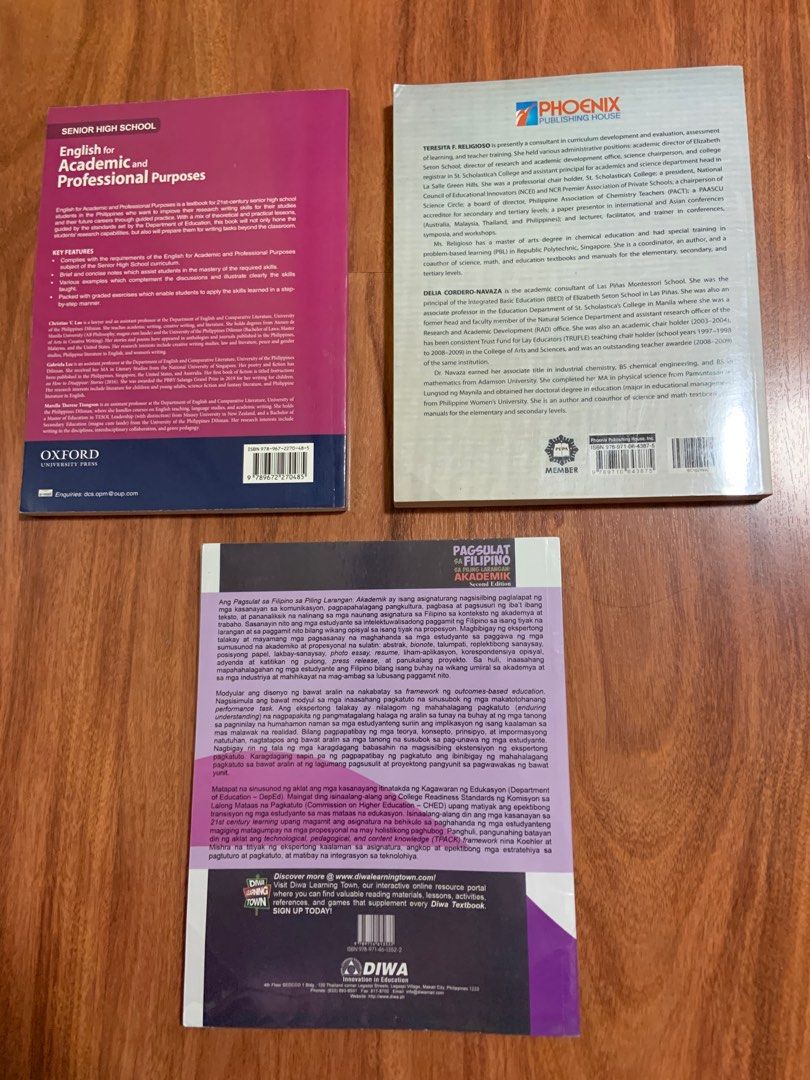 SHS Books - EAPP, Science, Filipino on Carousell