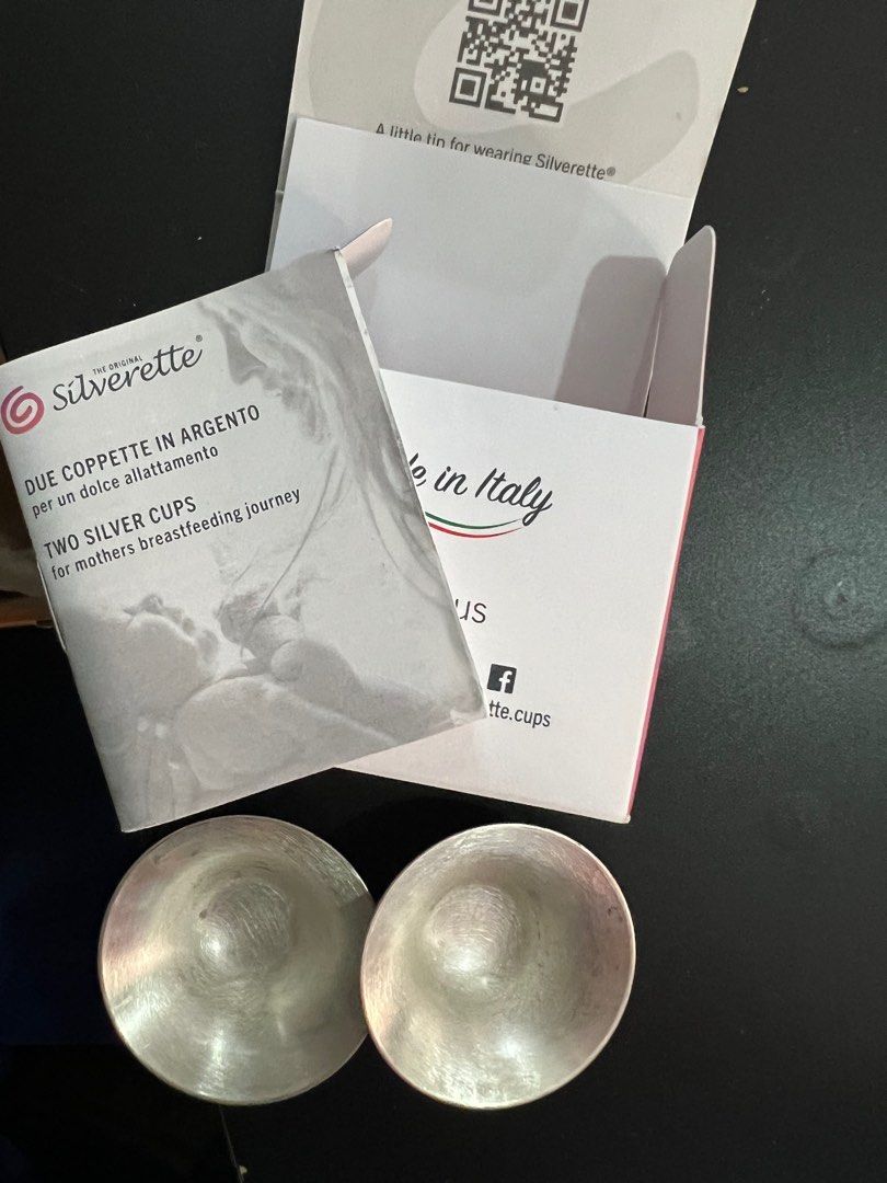 Silverette Silver Nursing Cups (the original), Babies & Kids, Maternity ...