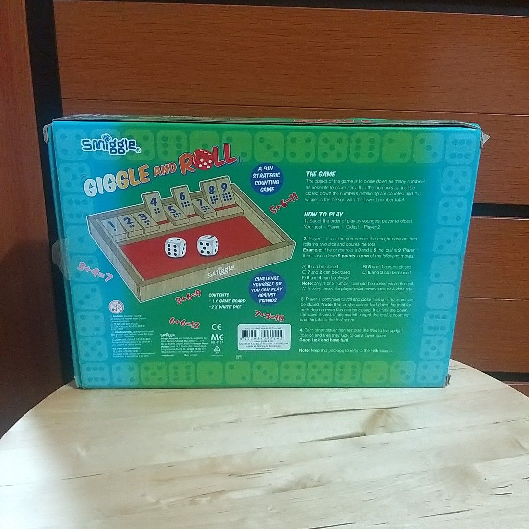 Smiggle Giggle and Roll A Fun Strategic counting game.k002 on Carousell