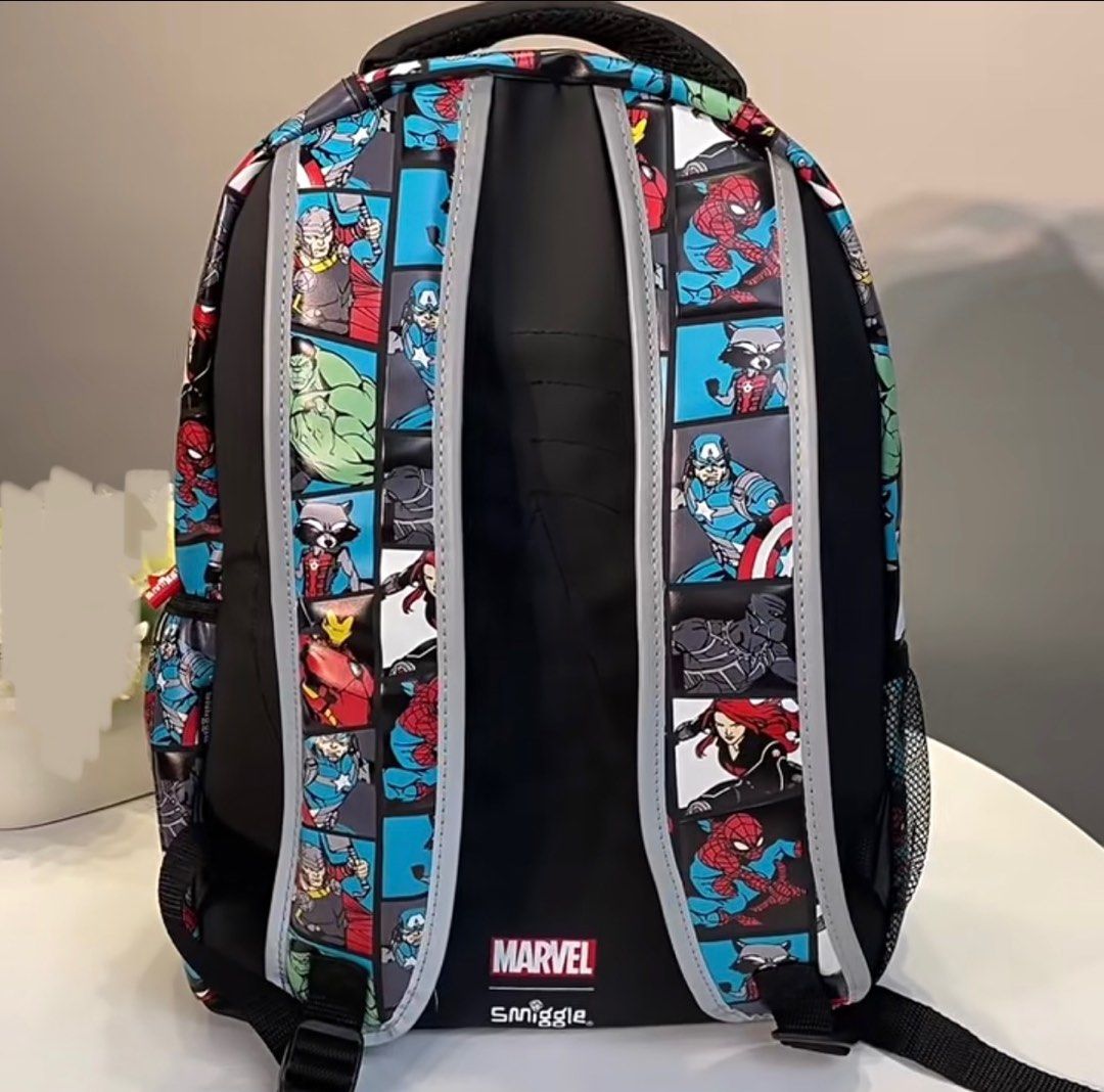 Smiggle Marvel school bag SpiderMan Ironman 小學返學書包, 興趣及遊戲, 手作＆自家設計, 文具 ...