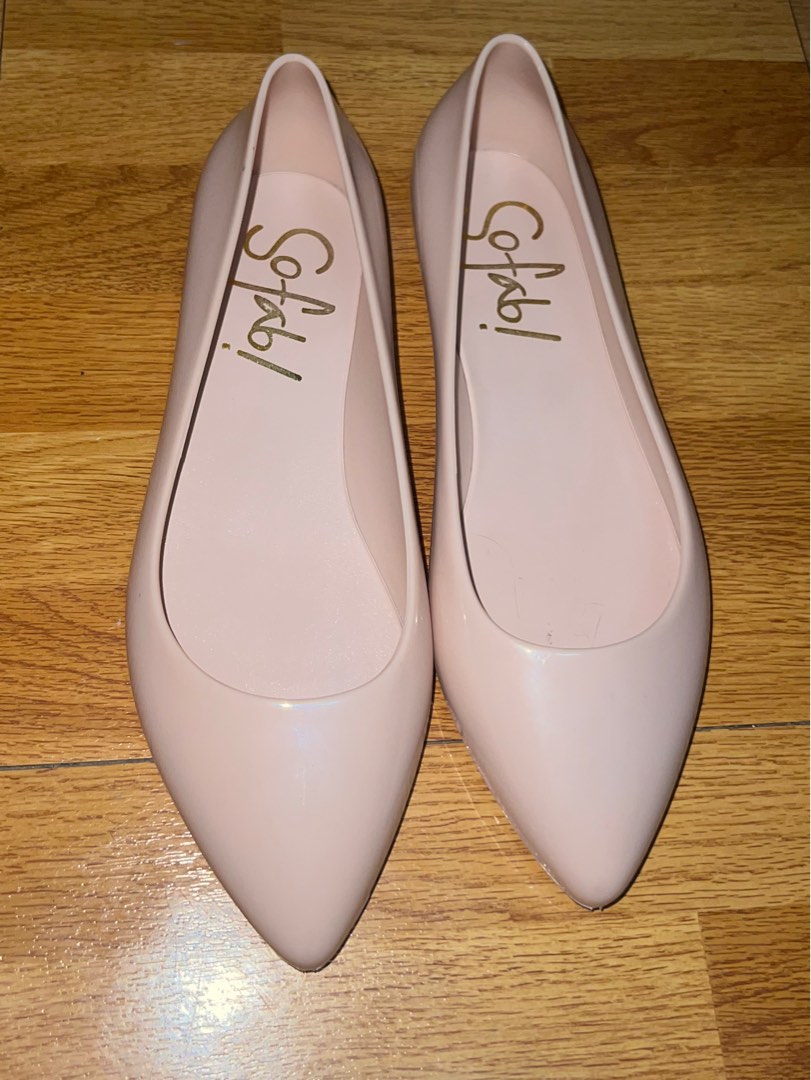 Sofab jelly flats |doll shoes| ballerina| pointed | pink on Carousell
