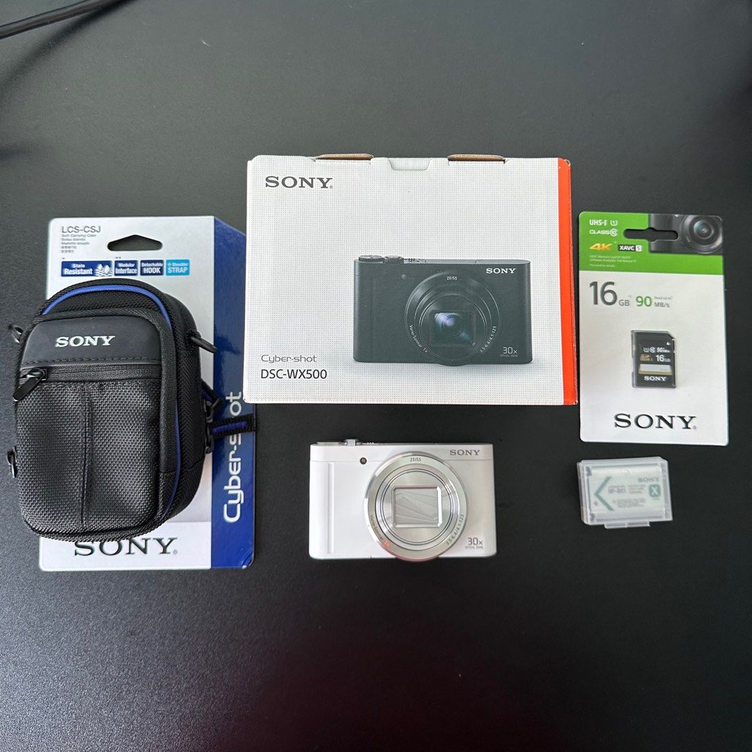 Sony Cybershot Camera DSC-WX500 White Colour, Photography, Cameras on ...