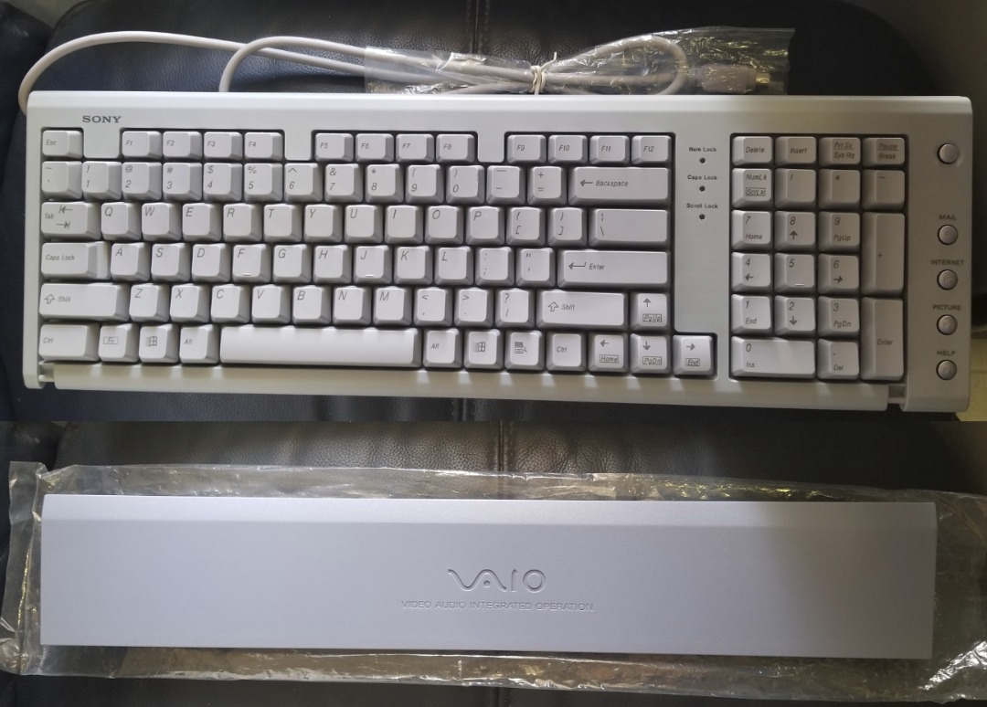 全新SONY VAIO 絕版鍵盤 Keyboard PS/2 Port PCVA-KB2P, 電腦＆科技, 電腦周邊及配件, 電腦鍵盤及相關 ...