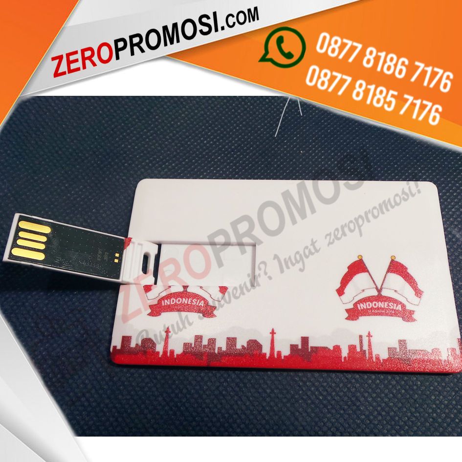 Souvenir Flashdisk Kartu Custom Cetak Kemerdekaan Elektronik Bagian Komputer Aksesoris Di