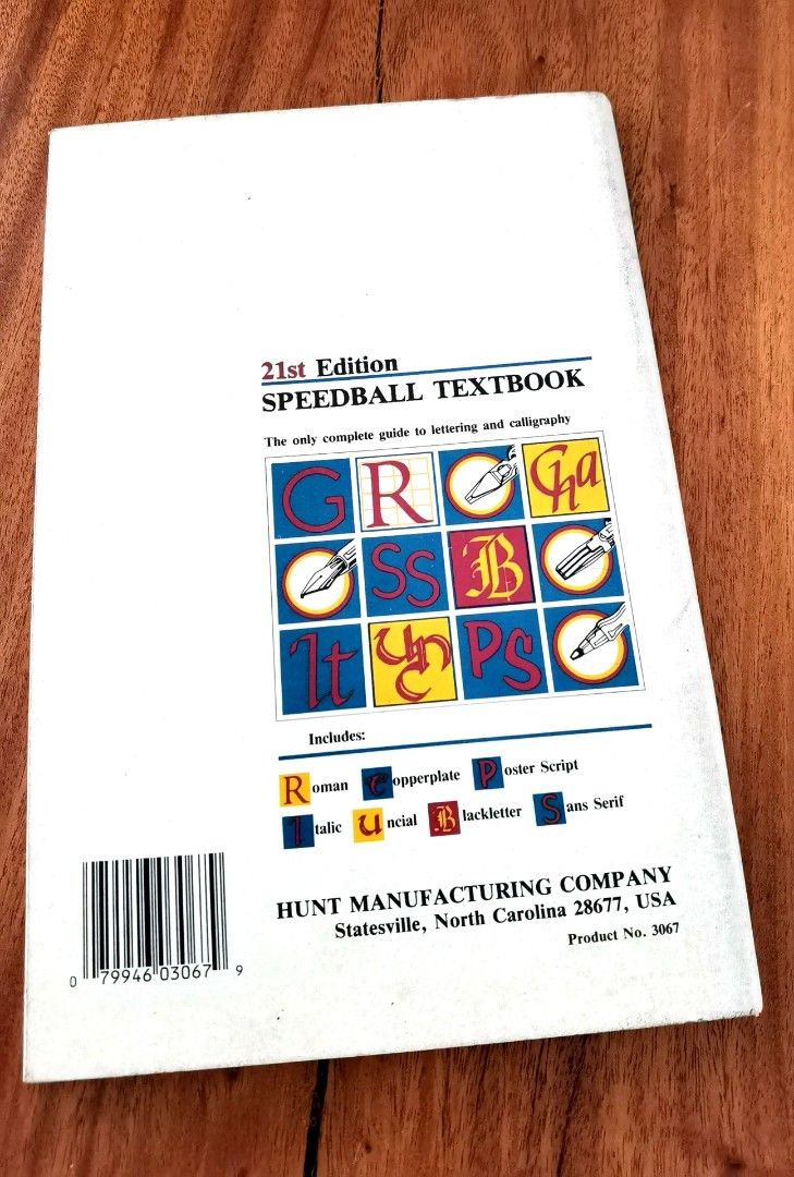 Speedball Textbook Complete Guide To Lettering Calligraphy Desig Fonts ...