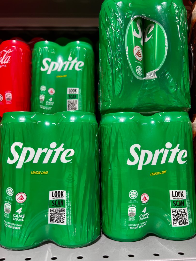 Sprite cans 320ml, Food & Drinks, Beverages on Carousell