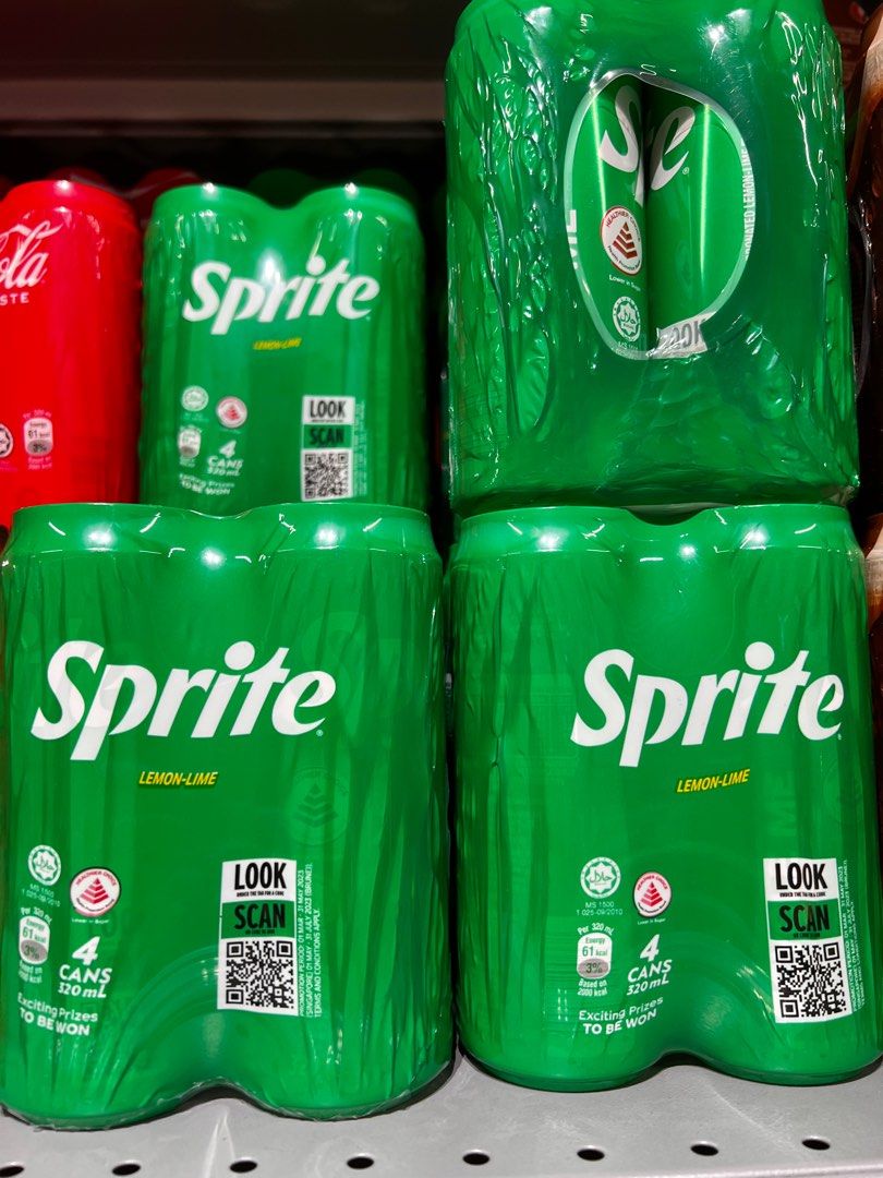 Sprite cans 320ml, Food & Drinks, Beverages on Carousell