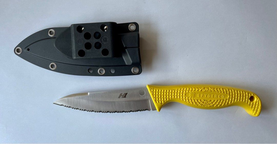 Spyderco Aqua Salt Fixed Blade Knife, Furniture & Home Living ...