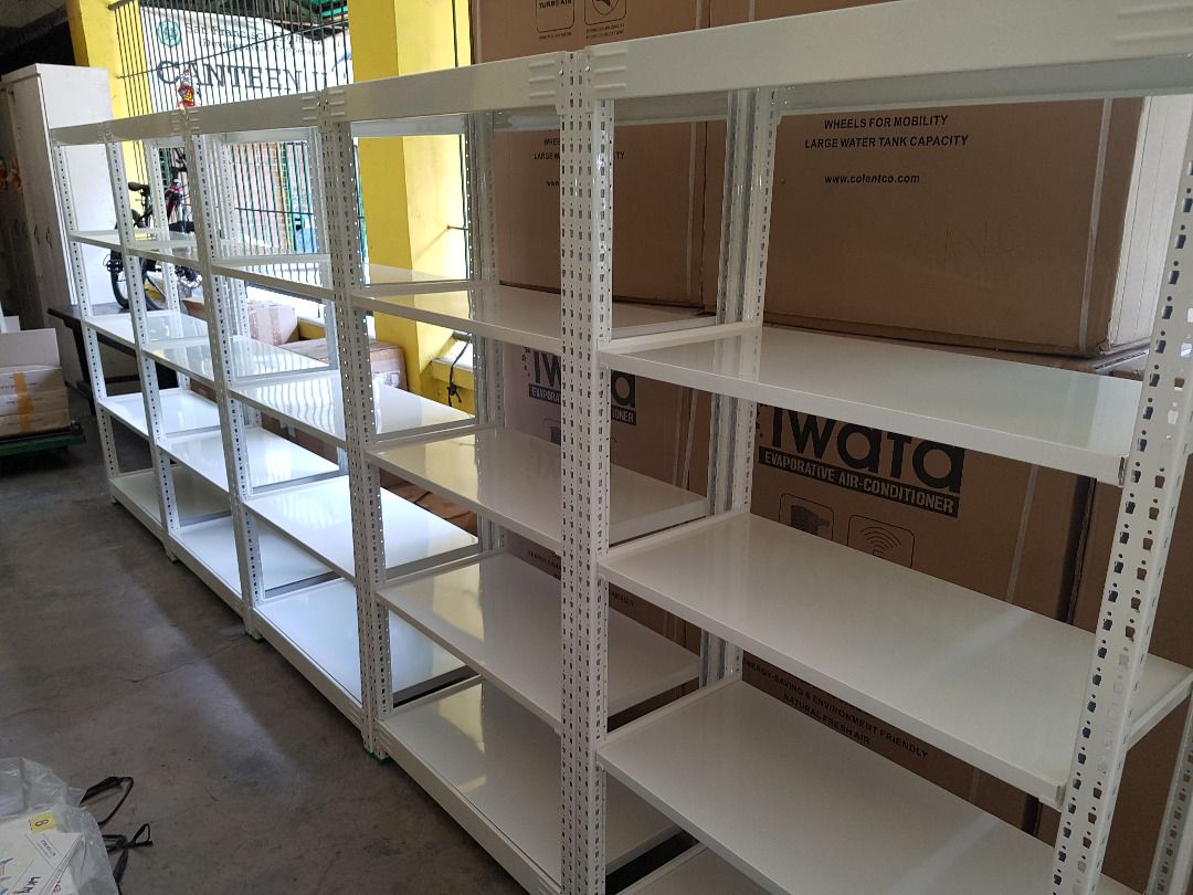 Steel rack omega type smart rack boltless type heavy duty commercial ...