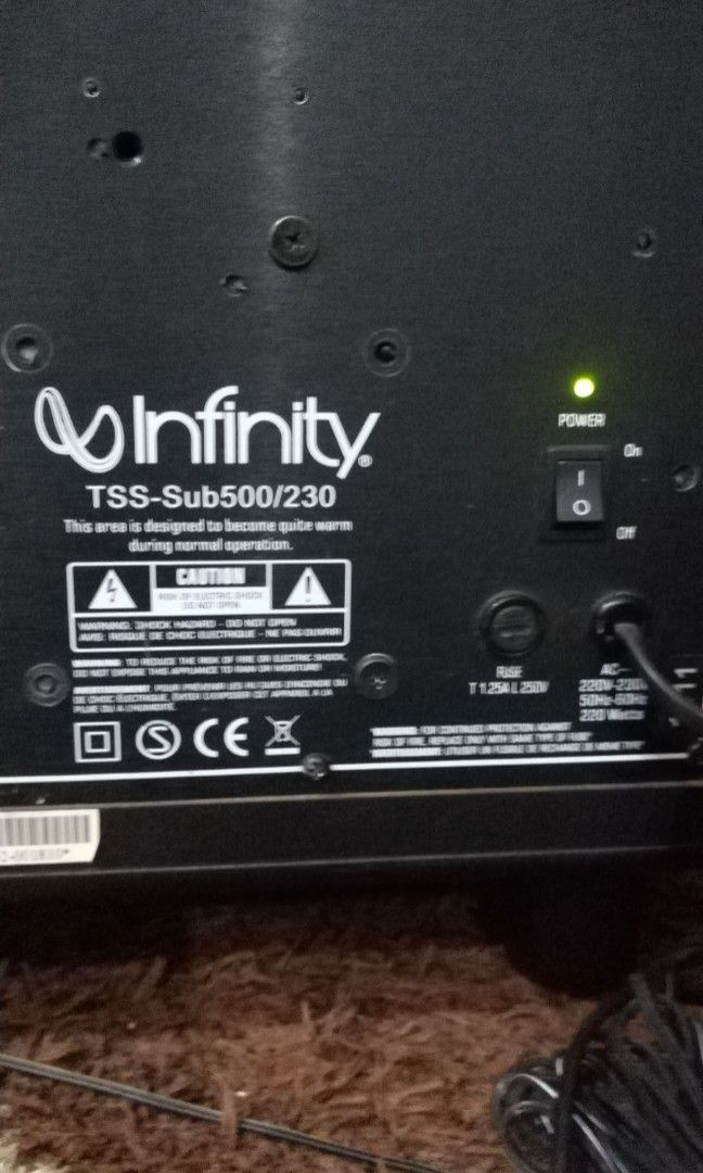 Subwoofer infinity tss500, Audio, Soundbars, Speakers & Amplifiers on ...