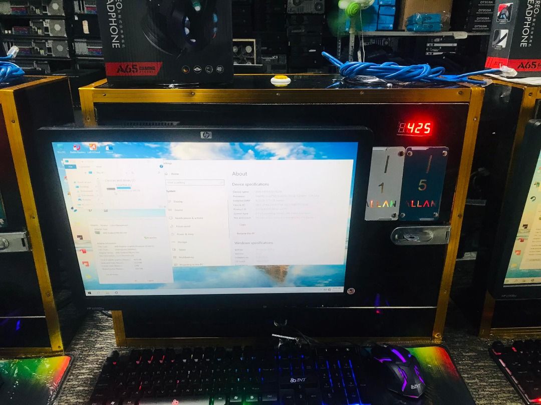 Tabletop pisonet Intel Core i5 3rd gen 4GBRAM 500gb HDDD 17"monitor ...