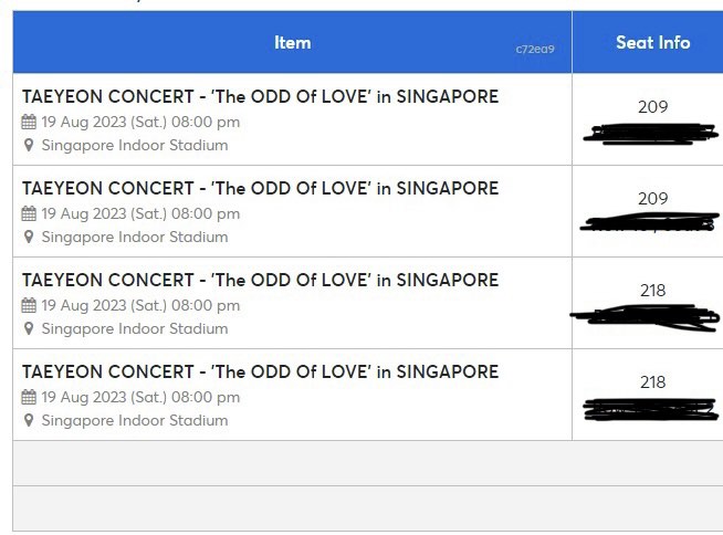 Taeyeon SG Concert Cat 1, Tickets & Vouchers, Event Tickets on Carousell