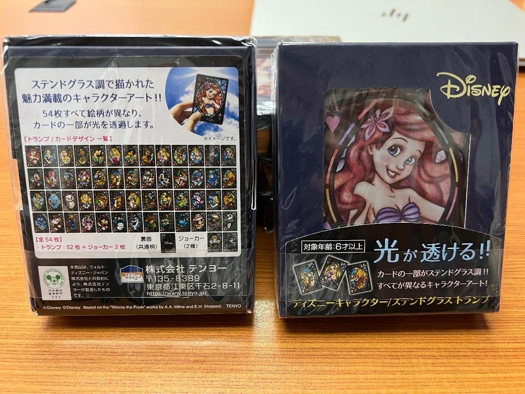 Tenyo Disney Characters Stained Glass Playing Cards, Hobbies & Toys ...