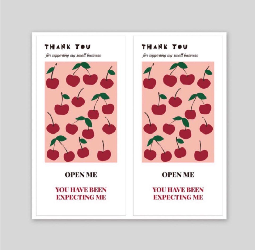 Thank You OPEN ME Stickers, Hobbies & Toys, Stationery & Craft, Other ...