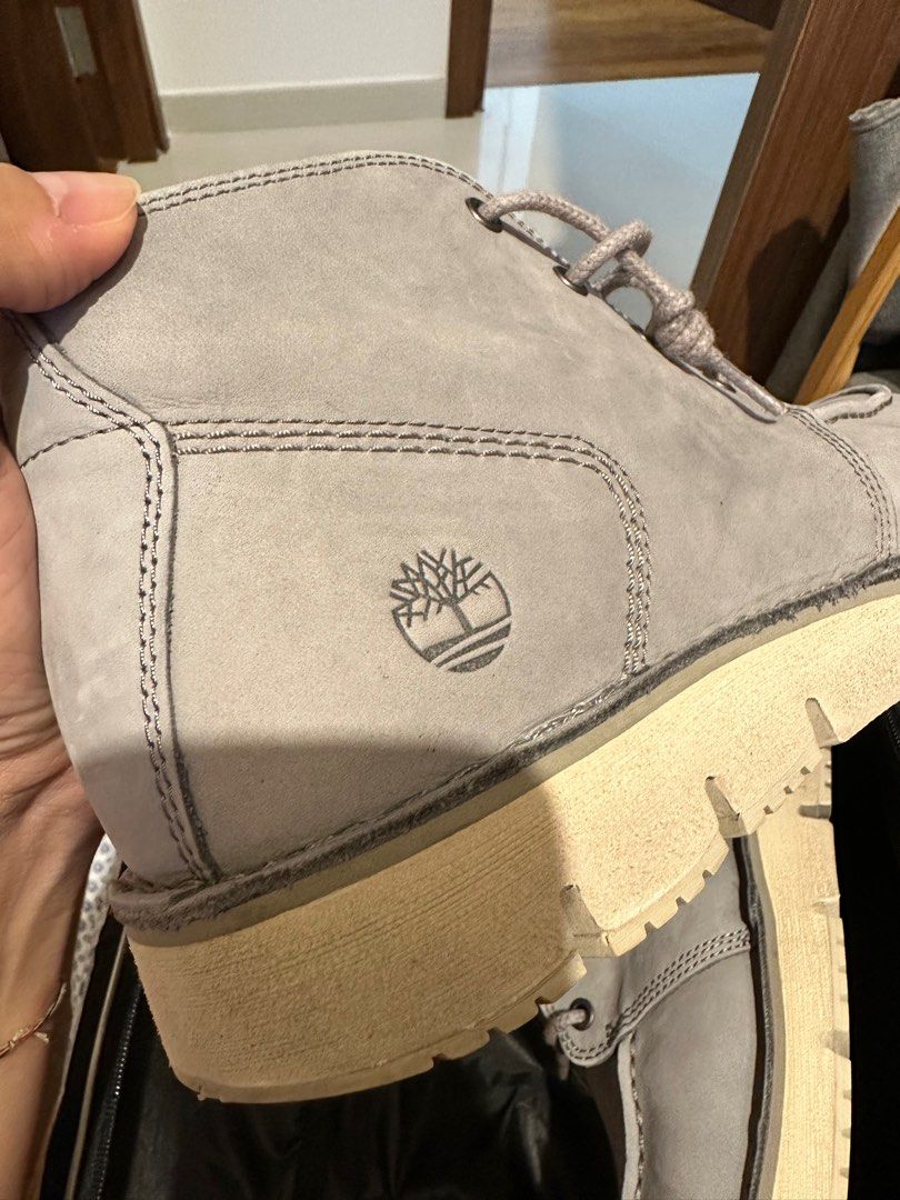Timberland Boots Grey Blue, Men's Fashion, Footwear, Boots on Carousell