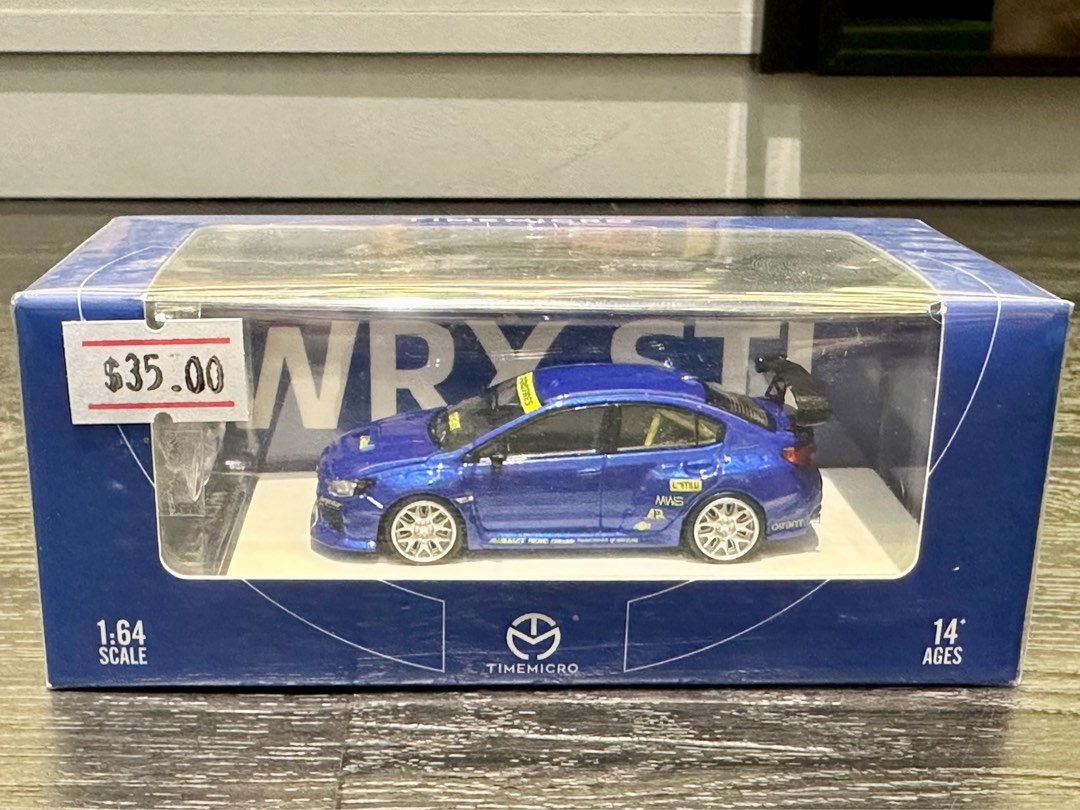 TimeMicro 1/64 Subaru Impreza WRX STI Blue, Hobbies & Toys, Toys ...