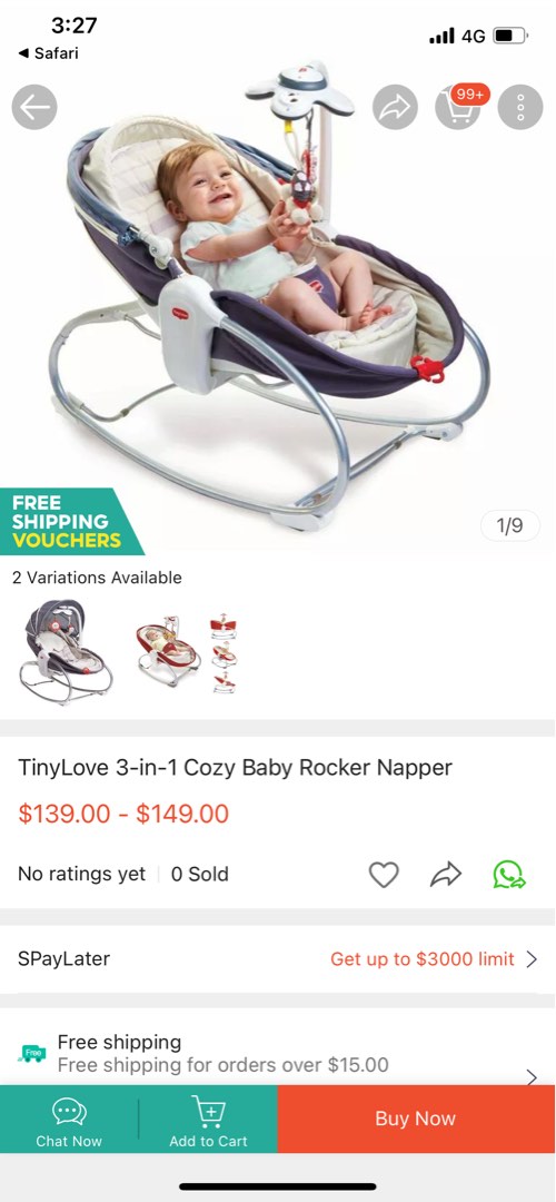 Tiny love rocker napper, Babies & Kids, Baby Nursery & Kids Furniture ...